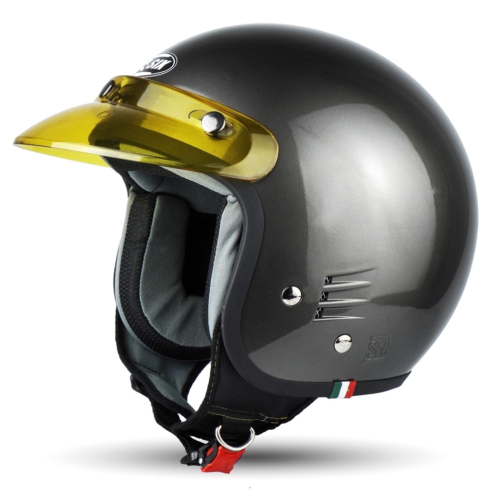 Jual REKOMENDASI Helm Polos Retro Bogo Dewasa Pria Wanita SNI kekinian ...