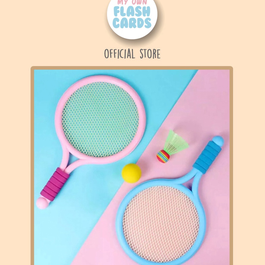 Jual Diskon!! Raket Anak Mini dengan Bola EVA dan Kok Karet untuk Tenis ...