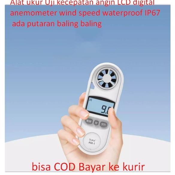 Jual Alat Ukur Uji Kecepatan Angin Lcd Digital Anemometer Wind Speed ...