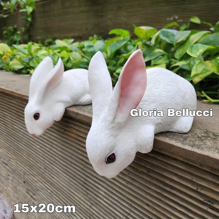 Jual Pajangan Kelinci Pinggir Besar Patung Rabbit Dekorasi Tepi Sudut ...