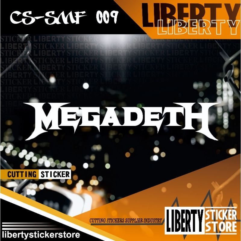 Jual stiker Megadeth | Cutting Sticker Megadeth | Bebas Pilih Warna ...