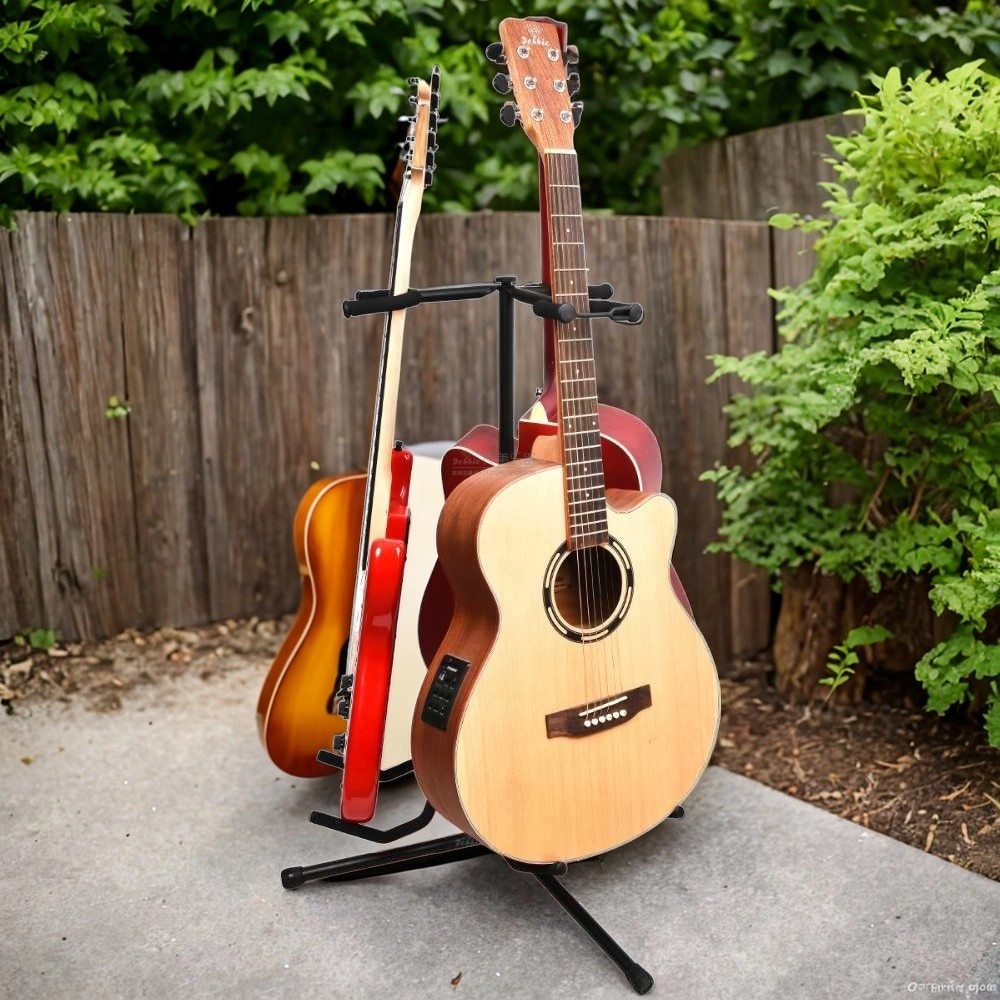 Jual Stand Gitar Akustik Elektrik Dan Bass Folding 3 Do Guitar Stand ...