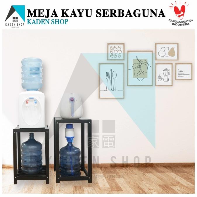 Jual Meja kayu serbaguna / Meja dispenser / Rak dispenser / Meja sudut ...