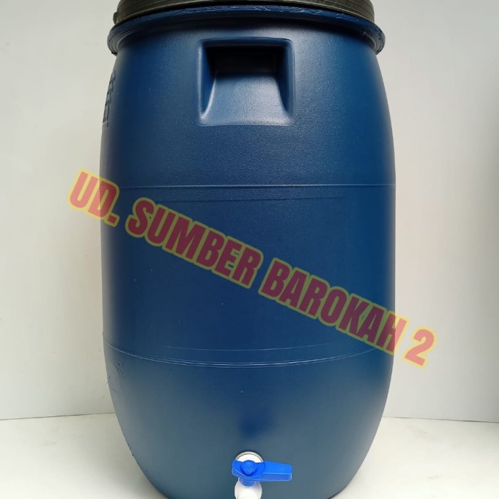Jual tong biru /tong kran cuci tangan/drum air 60L dan gentong ...