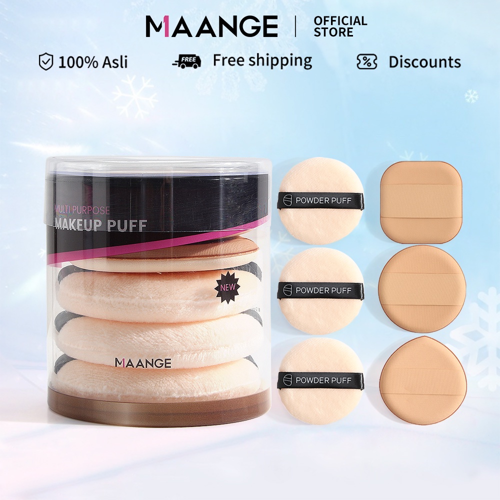 Jual MAANGE 6 Pcs/Box Spons Makeup Air Cushion Soft Powder Puff Foundation Concealer BB Cream ...