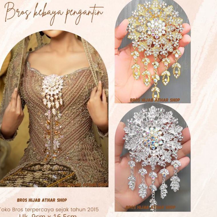 Jual Lagi Tren..!! Bros Kebaya Pengantin/Bross Besar/Bros Bunga Juntai ...