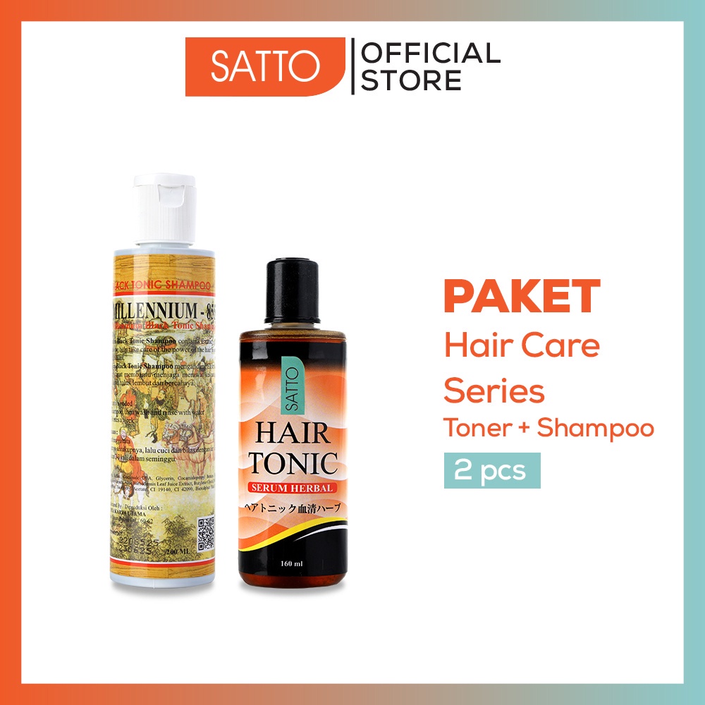 Jual Satto Paket Hair Care Series Tonic + Shampoo - Melembutkan Rambut ...