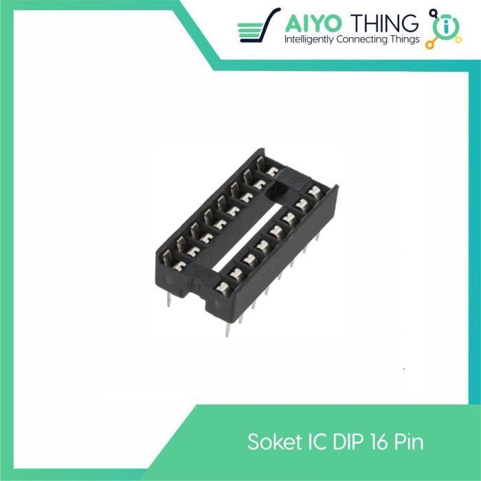 Jual Socket Soket Tempat IC DIP16 16P 16 Pin Narrow | Shopee Indonesia