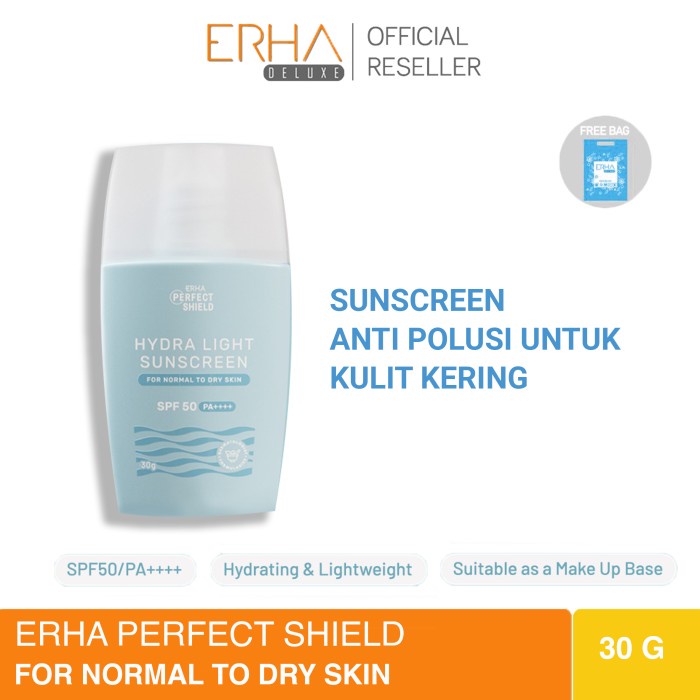 Jual ERHA Perfect Shield Hydra Light Sunscreen SPF50/PA++++ - Kulit Kering | Shopee Indonesia