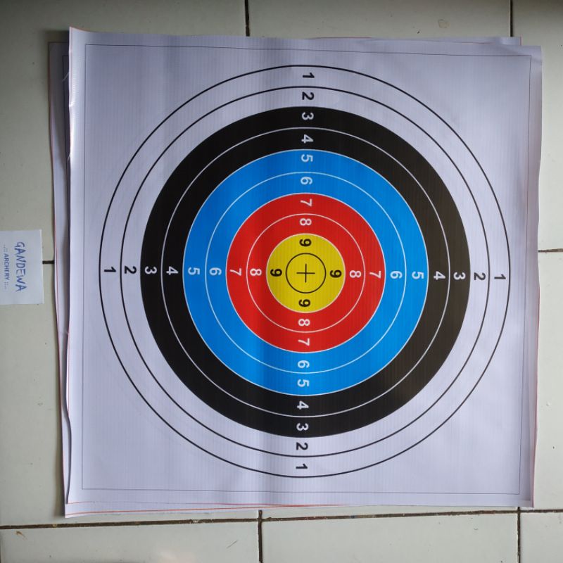 Jual Print Target Bantalan Panah // Face Target // Print Target Panahan ...