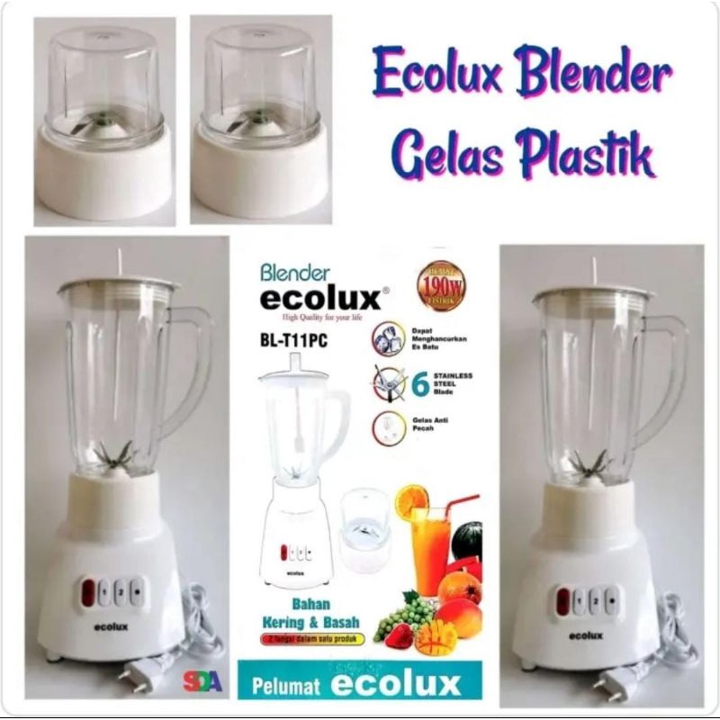 Jual Blender Ecolux Plastic(BL-T11PC) | Shopee Indonesia