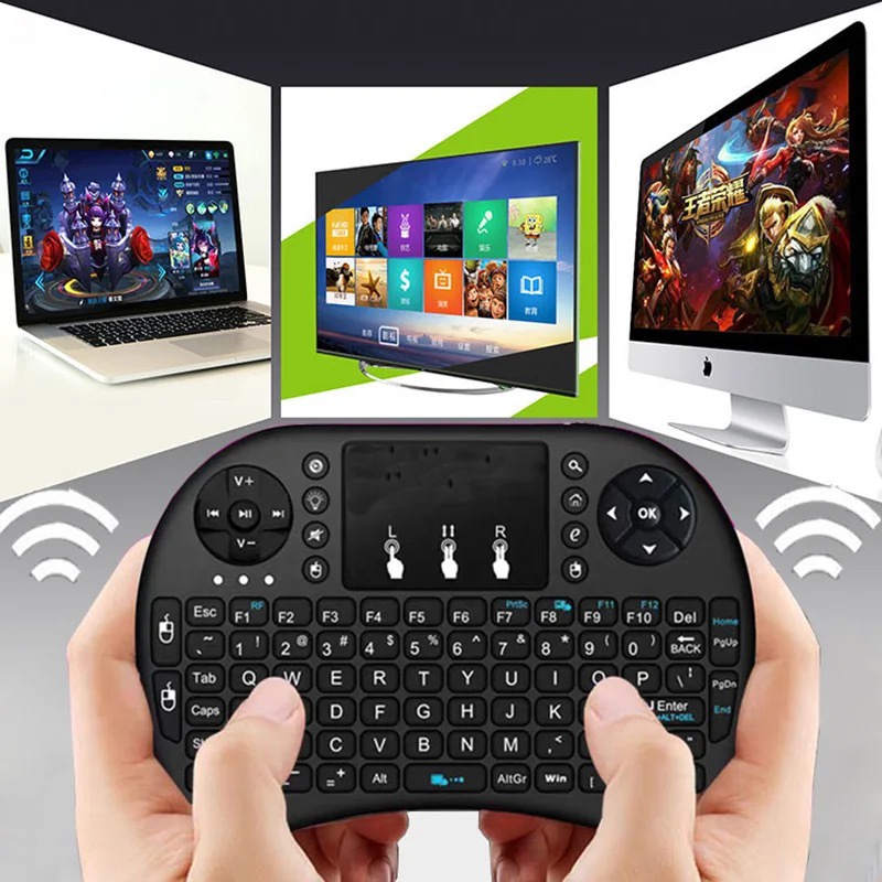 Jual Mini Keyboard Wireless i8 2.4G Handheld Keyboard For PC Android TV ...