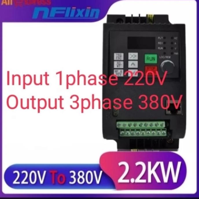 Jual Inverter Variabel Motor 2,2Kw 220V 1Phase To 380V 3Phase Original | Shopee Indonesia