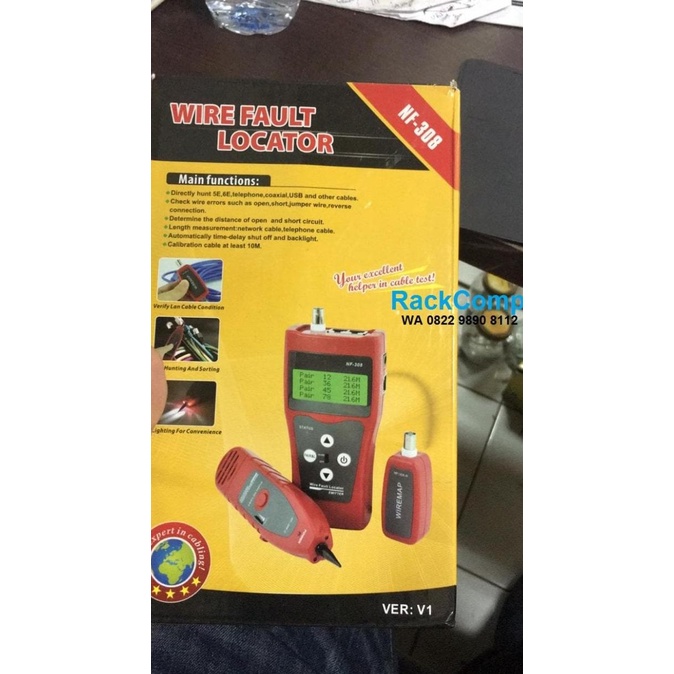 Jual Lan Tester Nafoya Nf308 / Cable Tester Komplit Nf-308 Original ...