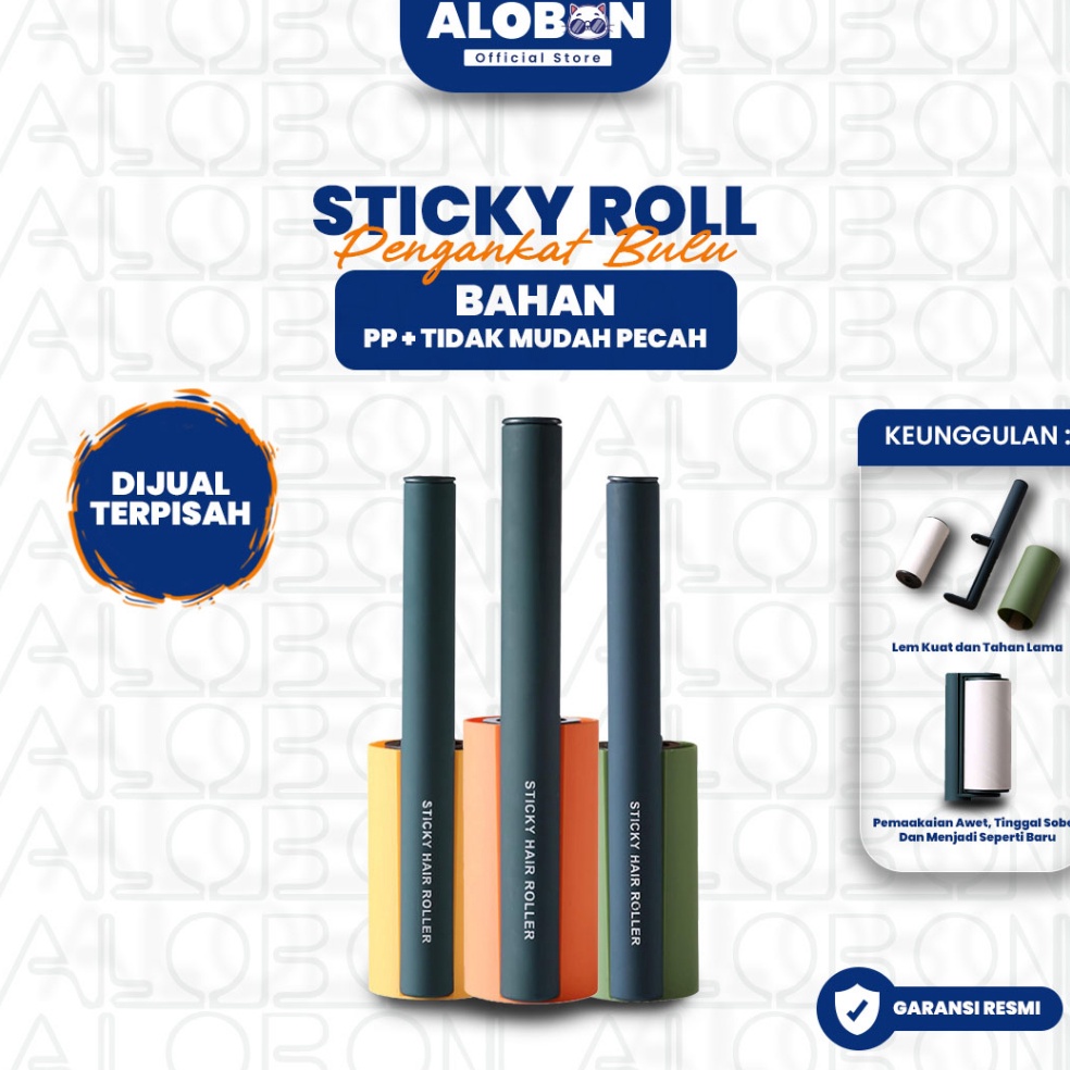Jual ADR-66 ALOBON Sticky Roll Pembersih Bulu Debu Pakaian Bulu Hewan Kotoran You can buy ...
