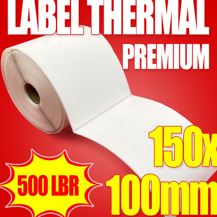 Jual KVBK8163 Label Thermal 100x150mm Roll / Sticker Label Barcode Isi 500pcs Premium | Shopee ...