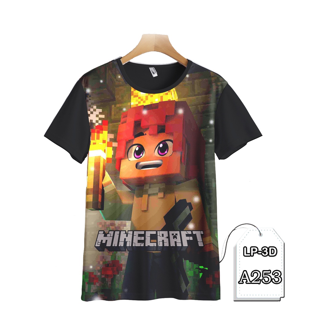 Jual Baju Minecraft Baju Game Serial Anak 3D #LP3D-A253 | Shopee Indonesia
