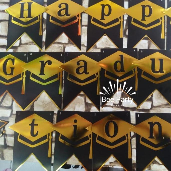 Jual New Banner Graduation / Tulisan Happy Graduation Original | Shopee ...