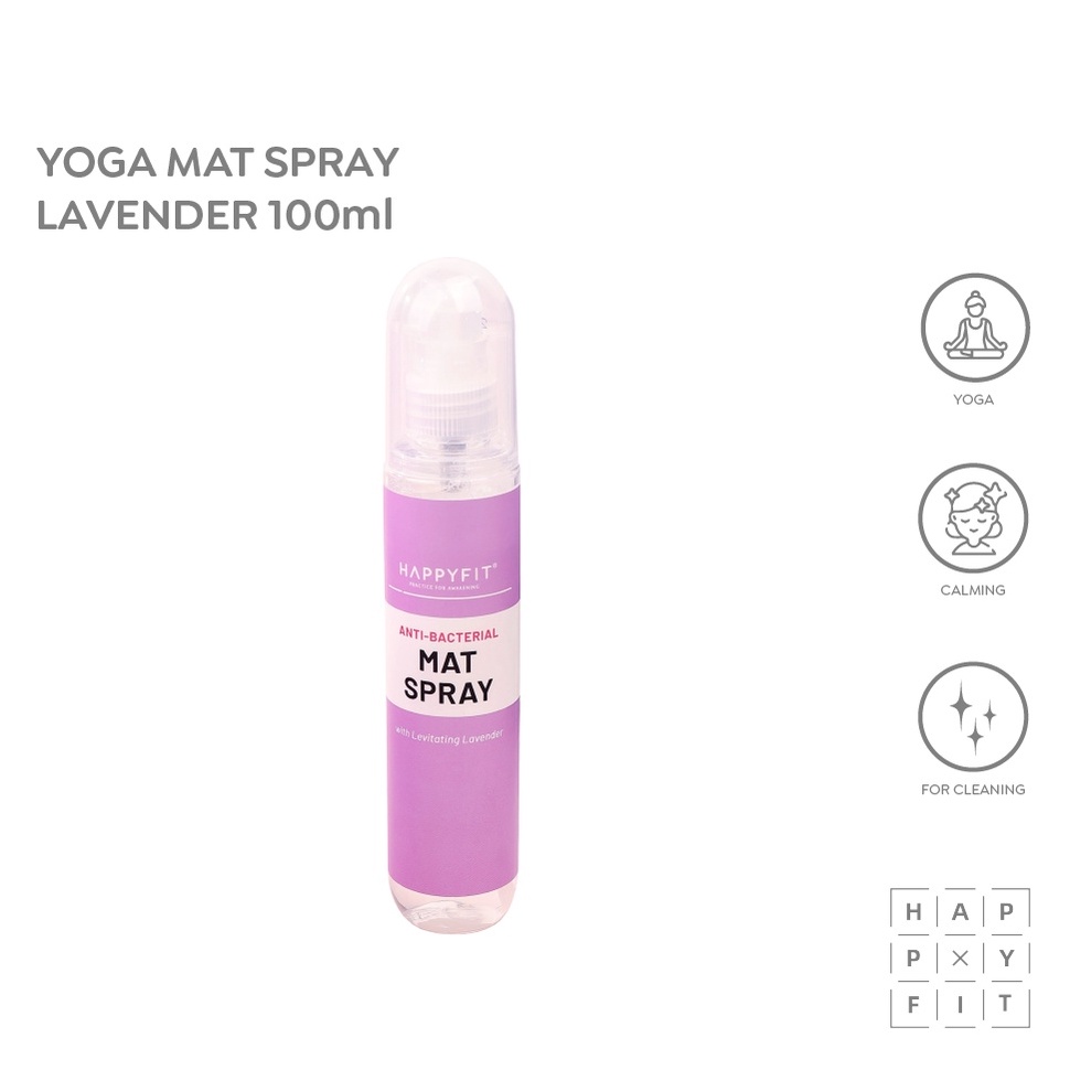 Jual SIAP KIRIM HAPPYFIT - Yoga Mat Spray Lavender 100ML / Mat Cleaner ...