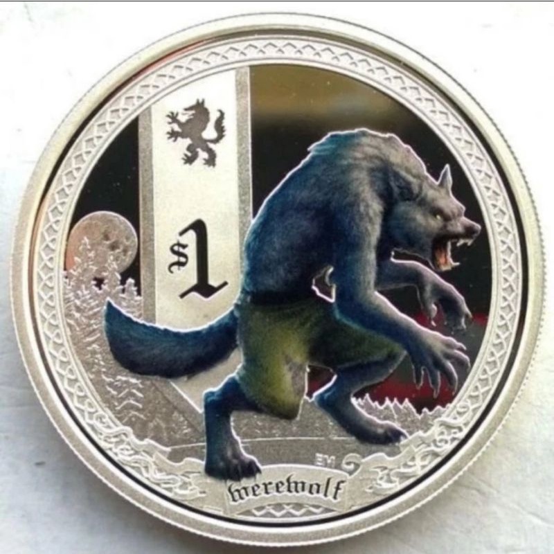 Jual Tuvalu seri Mycthical Werewolf 2013 warna - 1 oz Silver coin ...