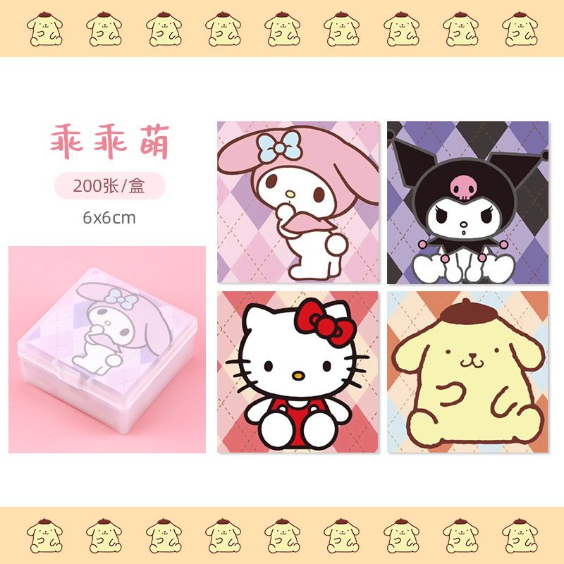 Jual [200 Lembar 6x6cm] [300 Lembar] Origami Lipat Kecil + Box Notes ...