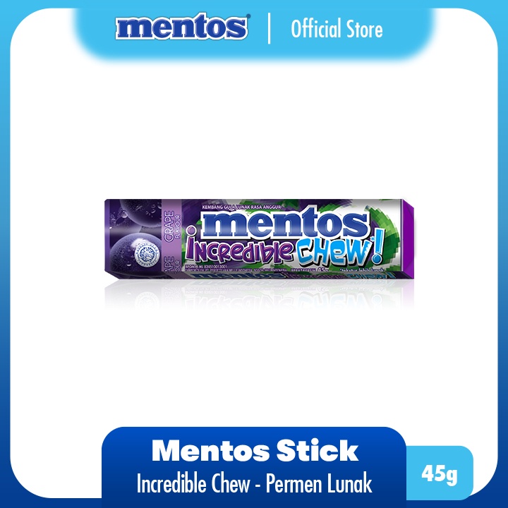 Jual mentos Permen Incredible Chew Grape 45 g | Shopee Indonesia