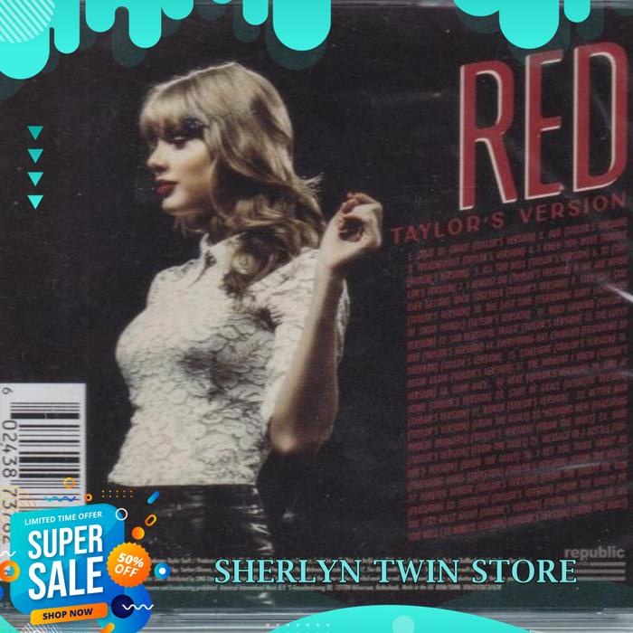 Jual CD TAYLOR SWIFT - RED TAYLOR'S VERSION 2 CD DISKON GEDE ...