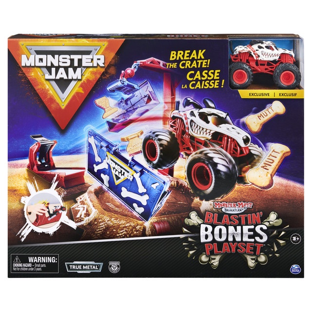 Jual Mainan Mobil Monster Jam 1:64 Blastin Bones Playset | Shopee Indonesia