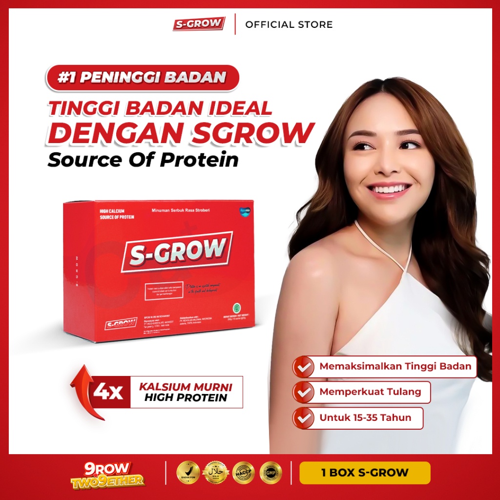 Jual S-GROW Susu Peninggi Badan Terbaik Untuk Remaja dan Dewasa (Gratis ...