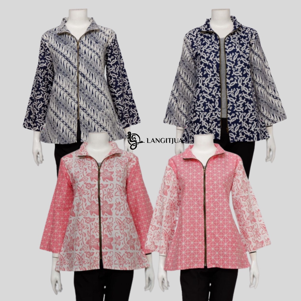 Jual Baju Kerja Wanita | Blouse Namira 02 | Atasan Batik Modis Simpel ...