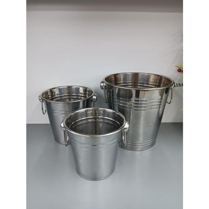 Jual Ice Bucket Ember Tempat Penyimpanan Es Batu Wine Stainless Anti ...