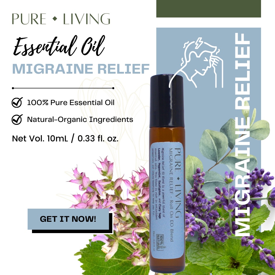 Jual Migraine Relief - 100% Pure Essential Oil Roll-On 10ml | Batuk Pilek - Cough Flu ...