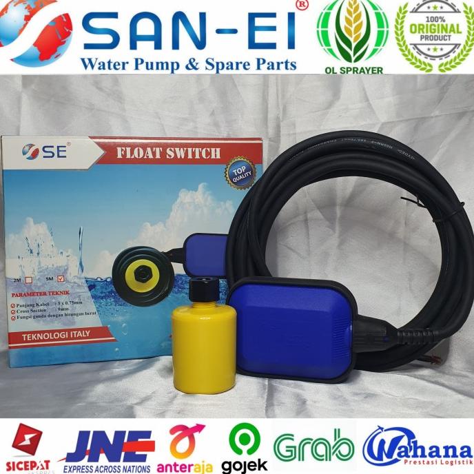 Jual FLOAT SWITCH| SENSOR PELAMPUNG POMPA CELUP DAN TOREN AIR SAN-EI 5 MTR | Shopee Indonesia