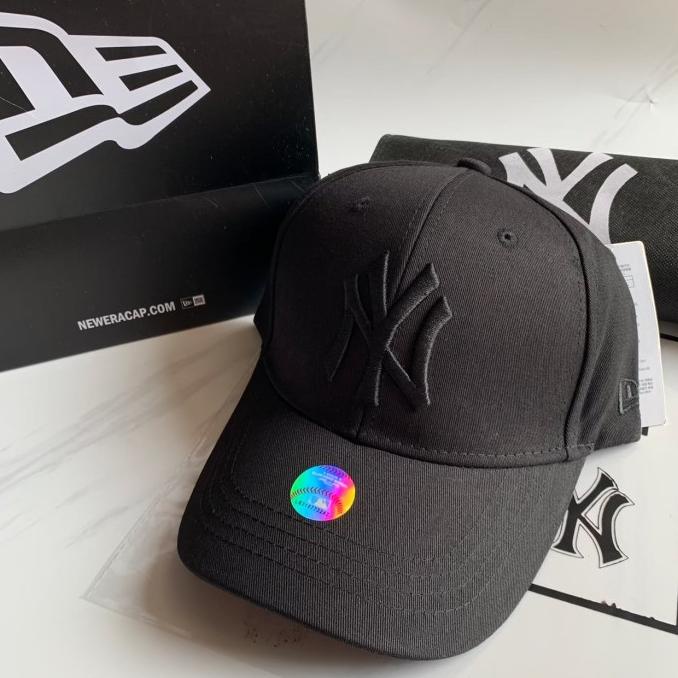 Jual Topi Baseball Mlb Ny Simple Original Full Black | Shopee Indonesia