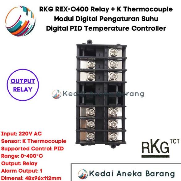 Jual Paket PID Rex C400 Rex-C400 Temperatur Temperature Controller Thermostat Suhu Otomatis ...