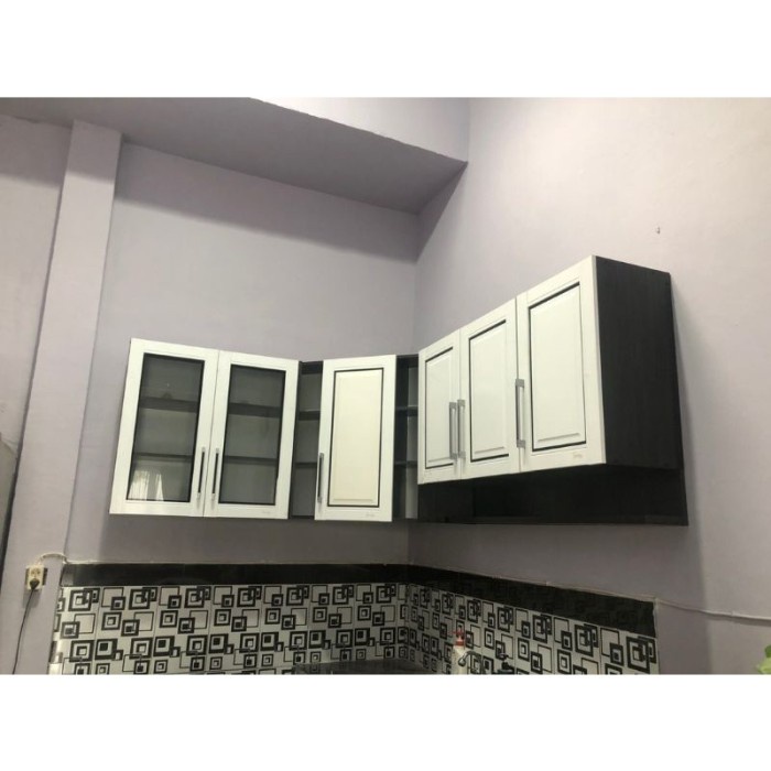 Jual Kitchen Set / Rak Piring Dapur 6 Pintu L / Lemari Gantung 6 Pintu ...