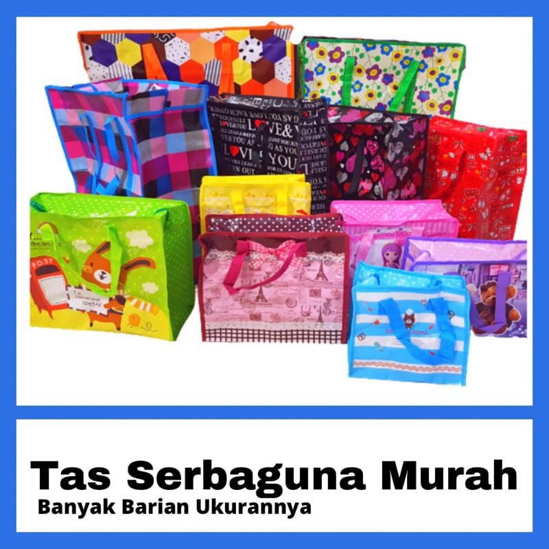 Jual tas plastik serbaguna/ tas karung / tas belanja / tas lipat / tas ...