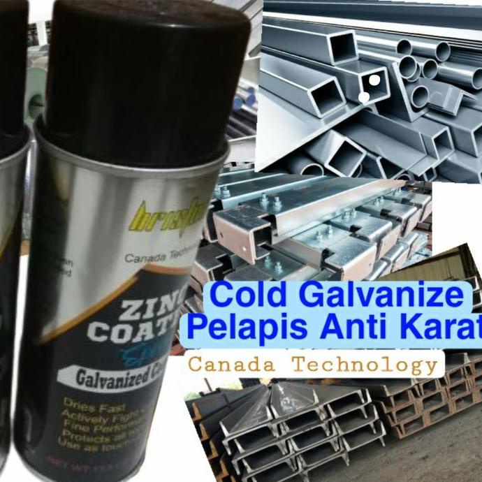 Jual Zinc Cold Galvanize - Coating - Instant - Bristone Zinc Spray ...