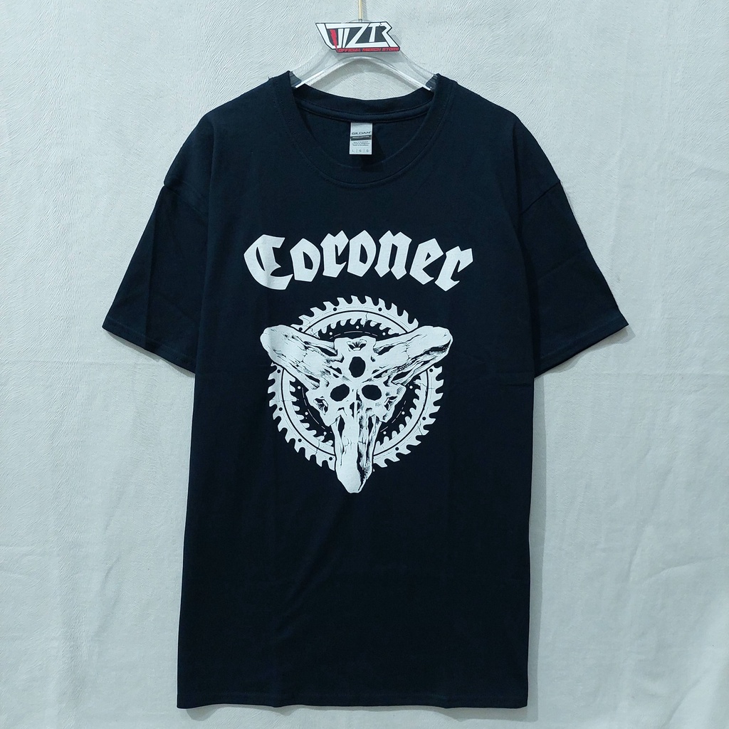 Jual T Shirt Band Official CORONER - SAW BLADE Original | Shopee Indonesia