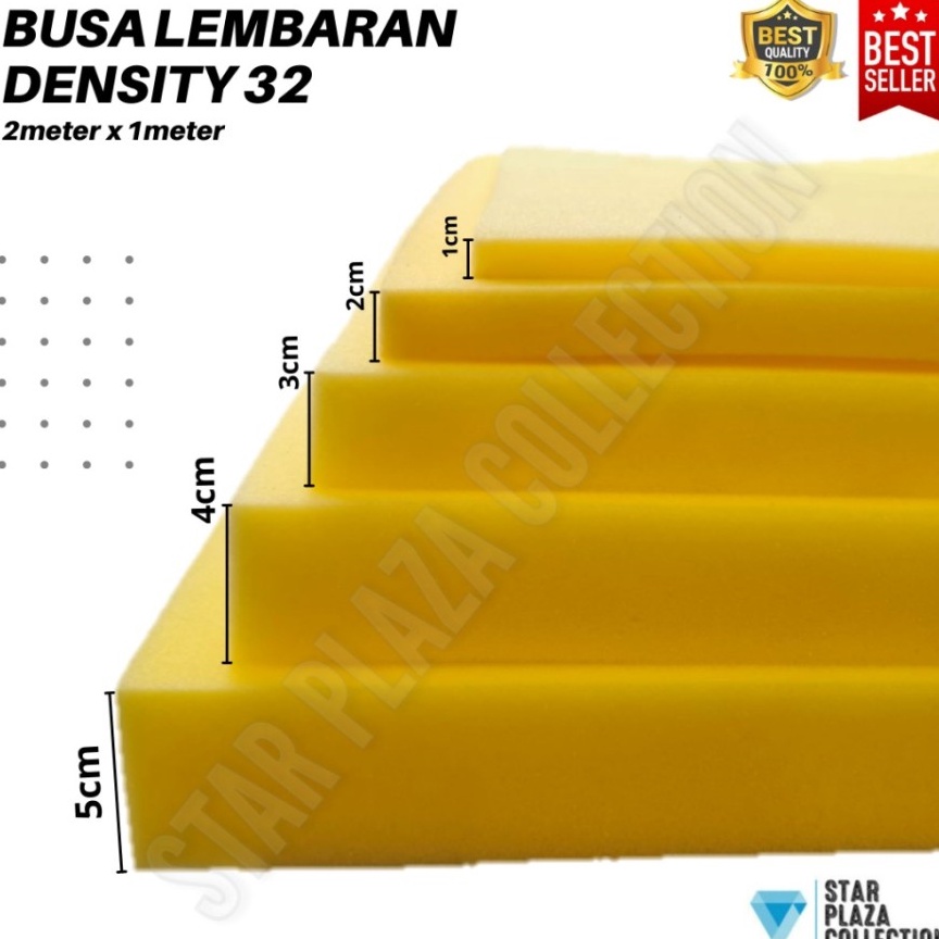 Jual SEGERA BELI Busa Lembaran Royal Foam Kuning Yellow-1 - Density 32 ...