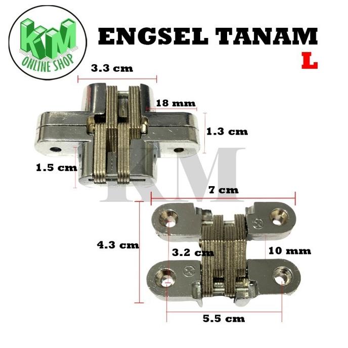 Jual BEST PRODUK Engsel Tanam Engsel Deer Ukuran L 100 pcs | Shopee ...