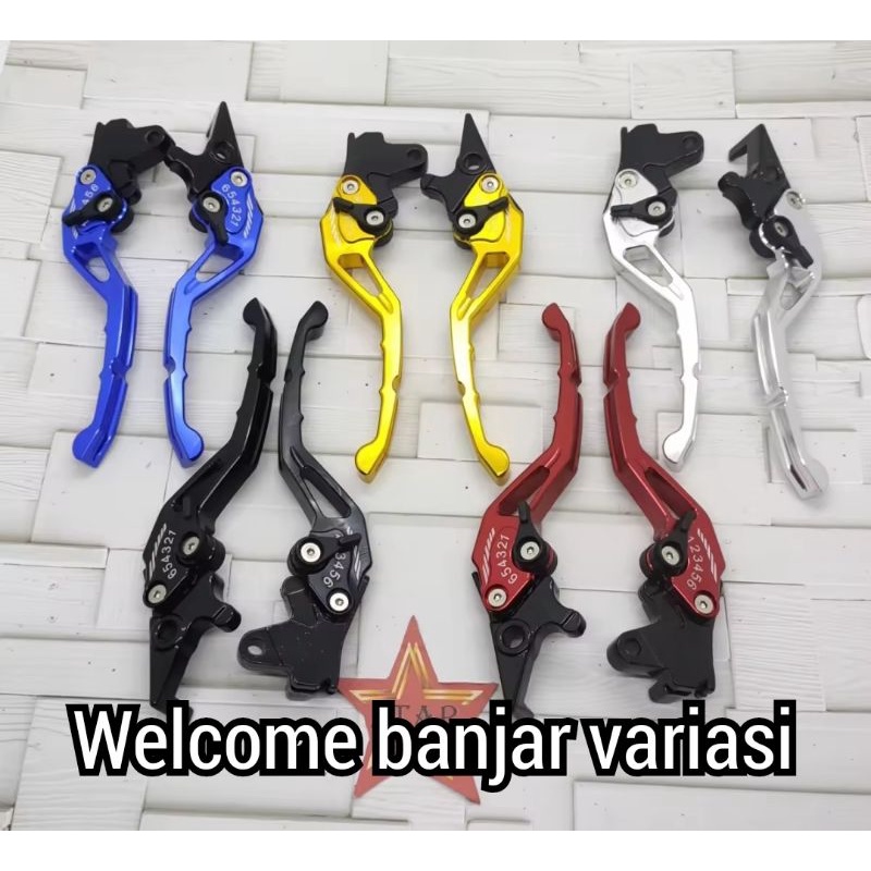 Jual Handle rem full cnc model sisik untuk Beat karbu dan Vario karbu ...