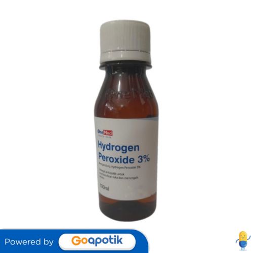 Jual ONEMED HYDROGEN PEROXIDE 3% BOTOL 100 ML | Shopee Indonesia