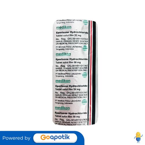 Jual EPERISONE MEDIKON 50 MG STRIP 10 TABLET | Shopee Indonesia