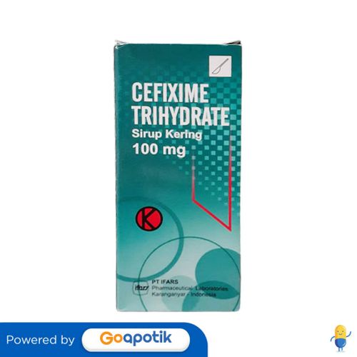 Jual CEFIXIME TRIHYDRATE IFARS 100 MG/5 ML DRY SYRUP 30 ML | Shopee ...