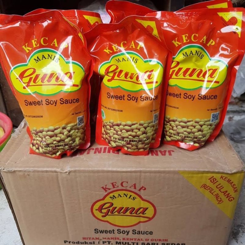 Jual Kecap Manis Guna (1 Dus Isi 12 Pouch @520Ml) | Shopee Indonesia