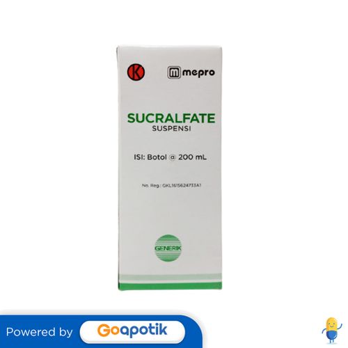 Jual SUCRALFATE MEPROFARM 500 MG/5 ML SUSPENSI 200 ML | Shopee Indonesia