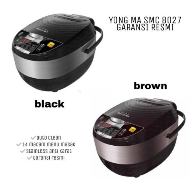 Jual Yong Ma YMC-802 / SMC 8027 Digital Rice Cooker ORIGINAL | Shopee ...
