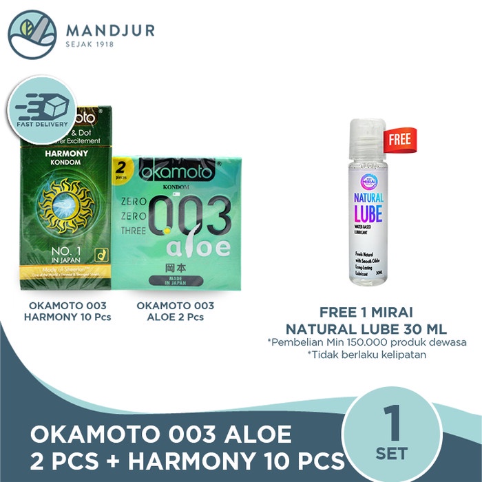 Jual Kondom Okamoto 003 Aloe isi 2 + Harmony isi 10 | Shopee Indonesia