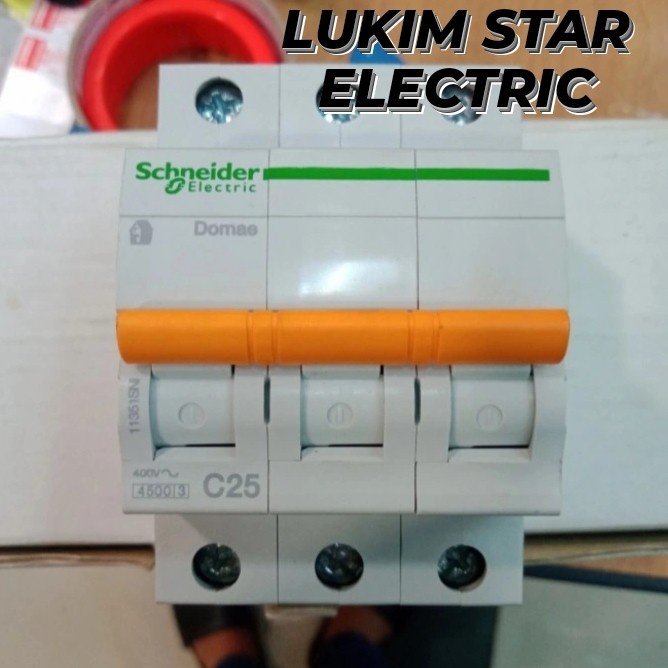 Jual Promo Mcb Domae Schneider 3P 25A 32A/3 Phase 3P 32A 25A 3Phase Mcb Schneider | Shopee Indonesia